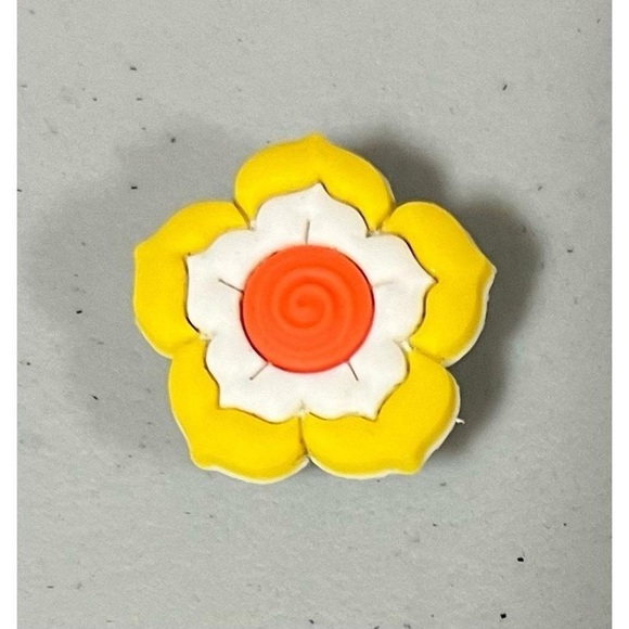 CROCS | Other | Crocs Yellow Hibiscus Flower Floral Shoes Shoe Charm ...